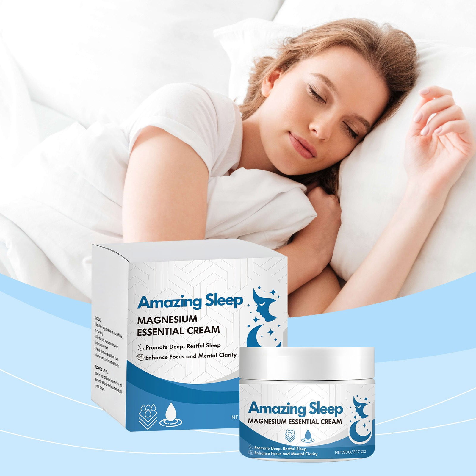 Sleep Care Magnesium Cream, Moisturizing and Soothing Body Sleep ...