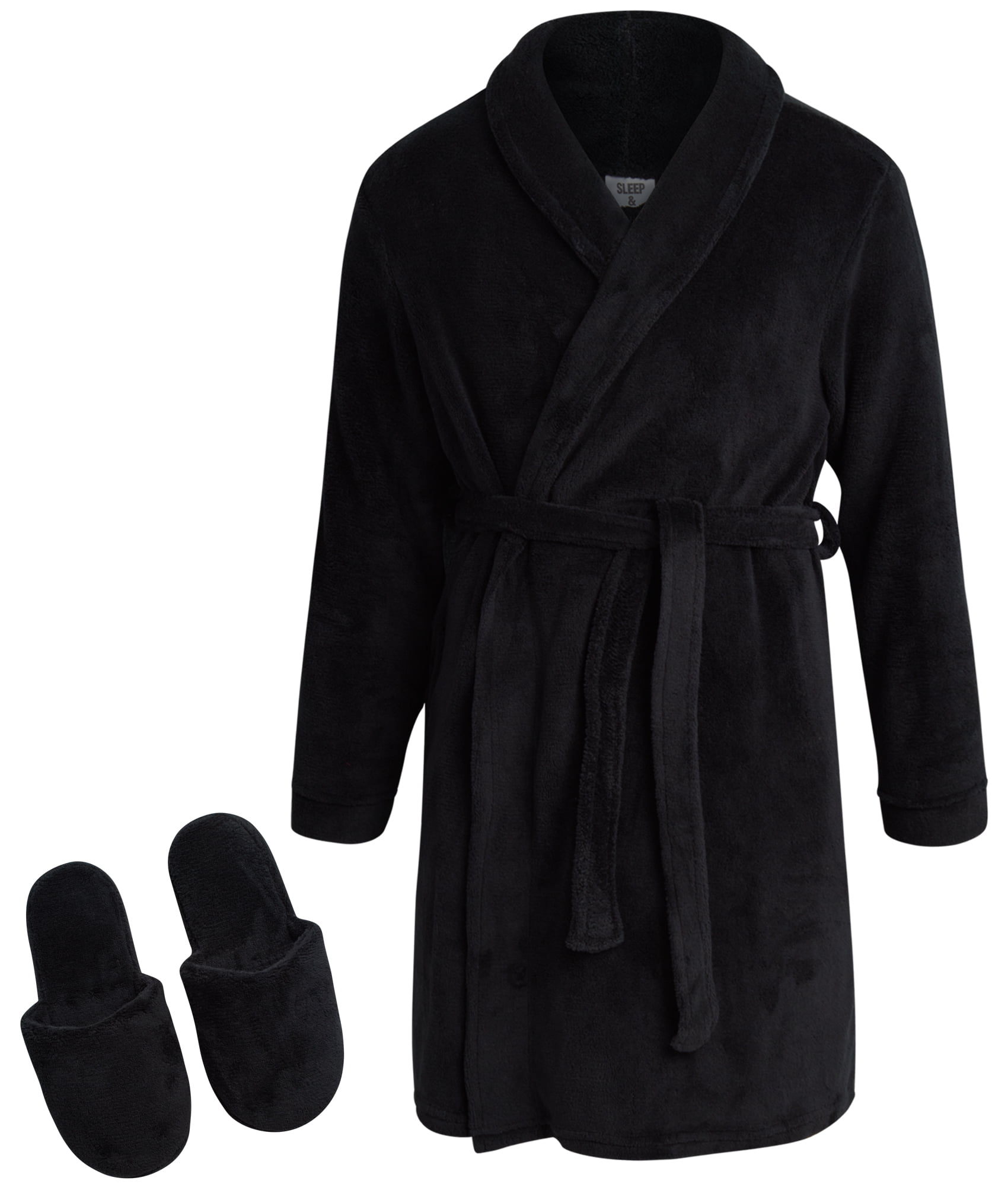 Sleep & Co Girls’ Bathrobe Set – Fleece Robe with Slippers Pajama Set ...