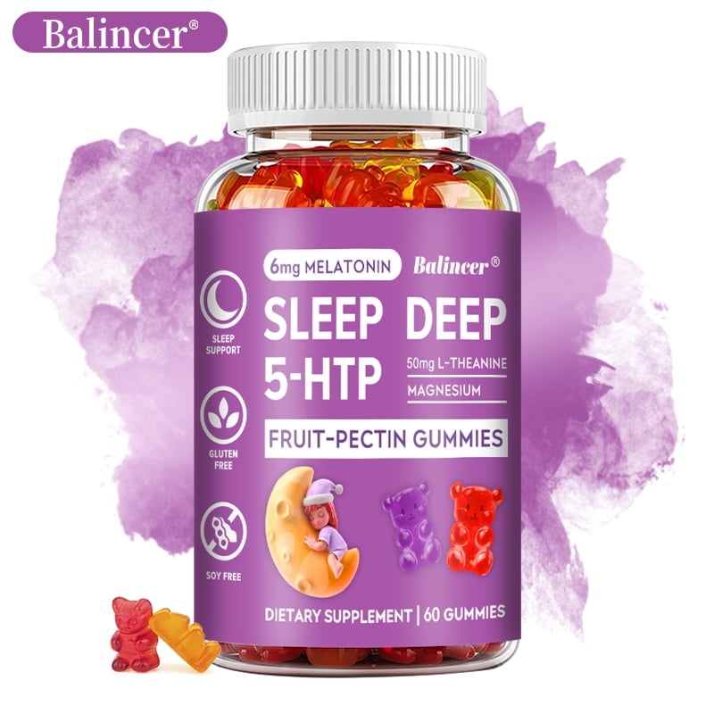 Sleep Deep Gummies - 5-HTP, Improve Sleeping, Relieve Stress, Relax and ...