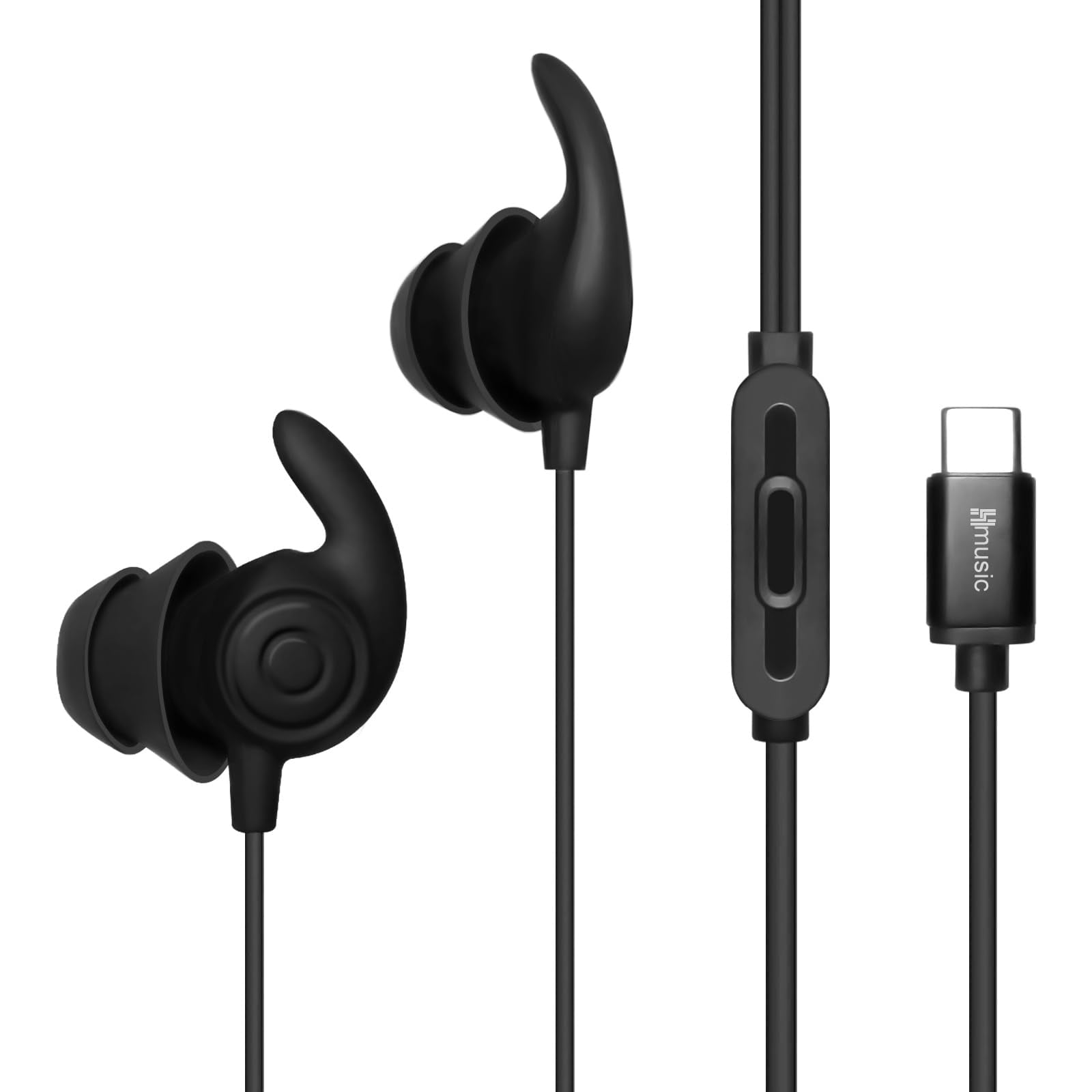 Hmusic Casual Listening Noise Canceling In-Ear Earbud, Black, SPearbud ...