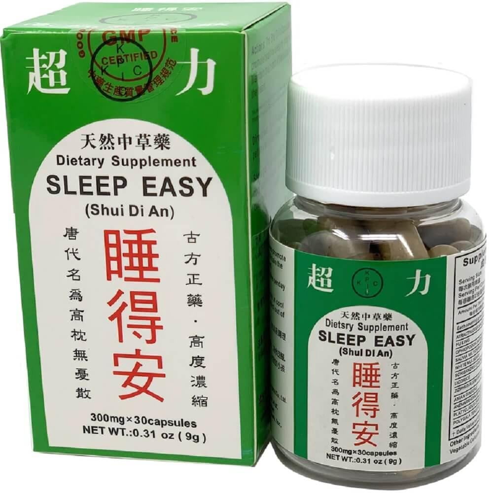Sleep Easy 30 capsules (Shui Di An) - Walmart.com
