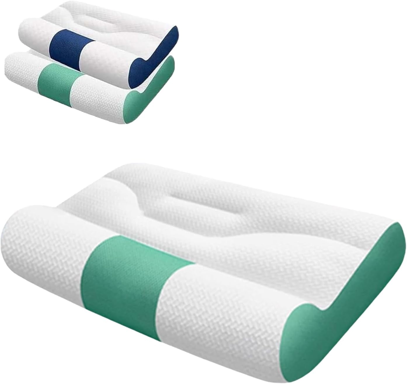 Sleep Enhancing Cervical Support Comfort Goose Down Pillow, Cervical ...