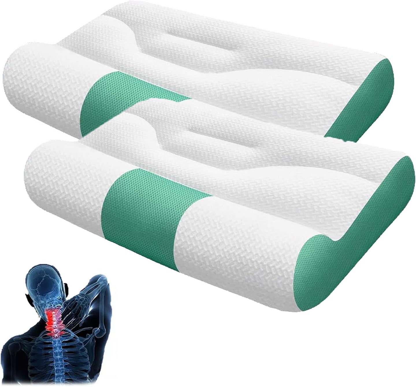 Sleep Enhancing Cervical Support Comfort Goose Down Pillow,Neck Pillow ...