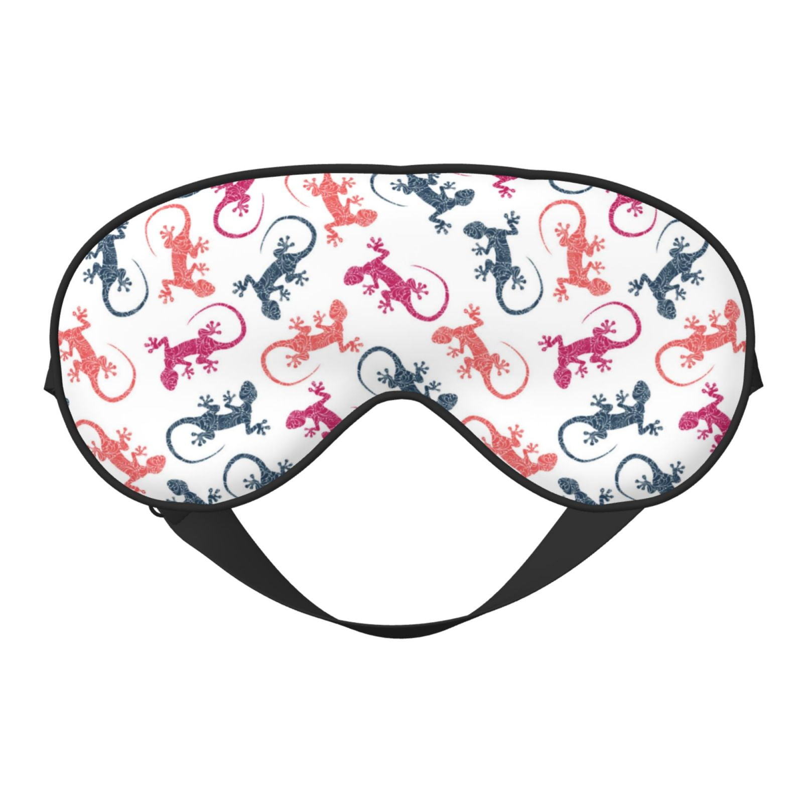 Sleep Eye Mask, Classic Colorful Cute Lizard Gecko Imitation Silk ...