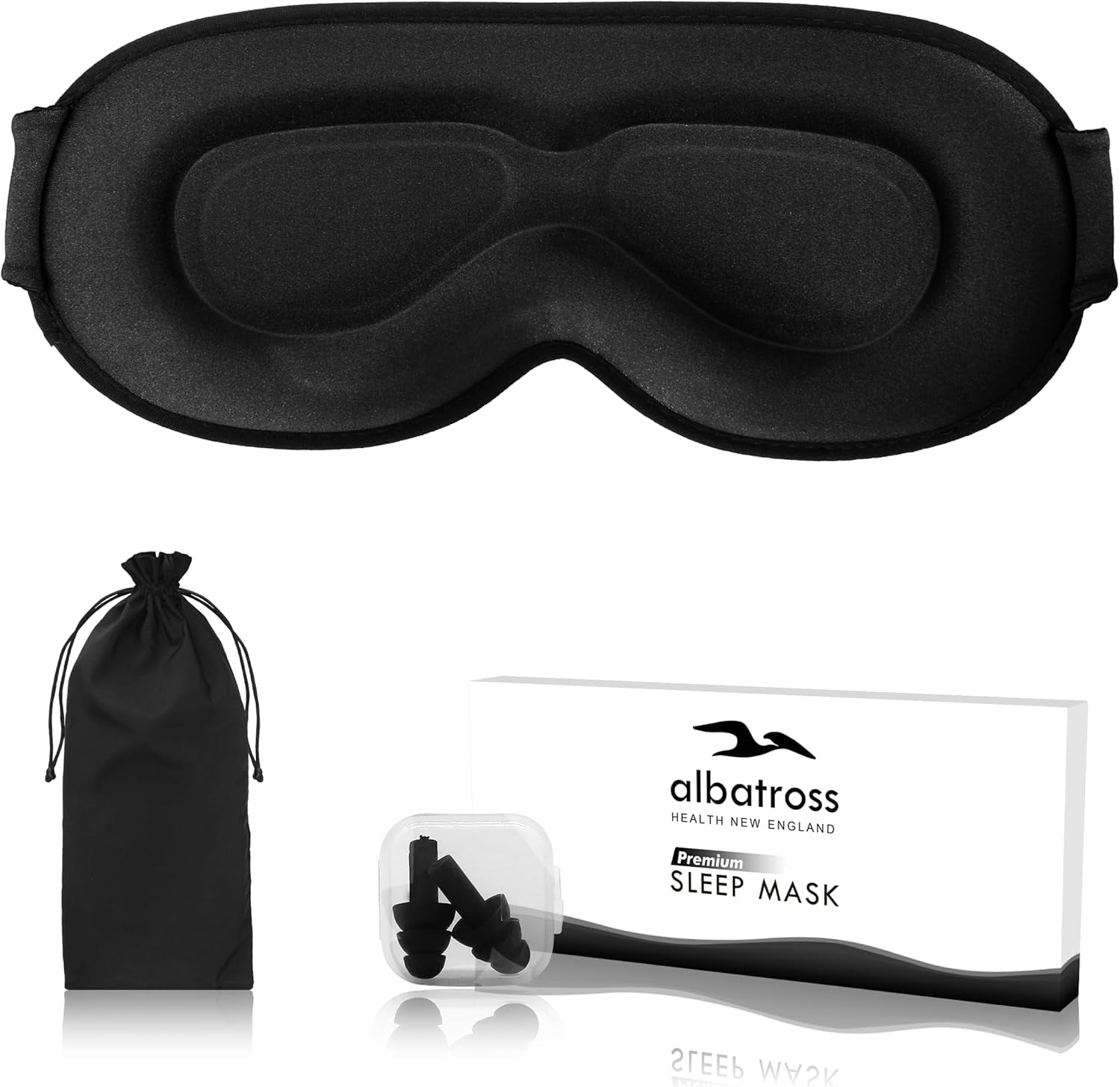 Sleep Eye Mask for Side Sleeper, Lash Extensions 3D Contoured Cup ...