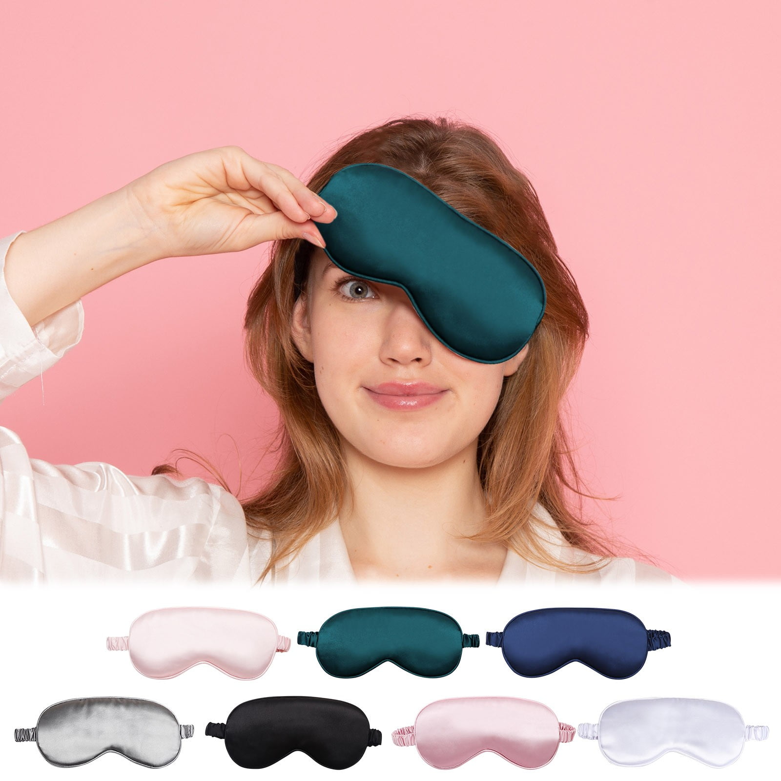 Sleep Eye Mask Silk Sleep Mask Men Women Good Night Adjustable Eye Mask ...