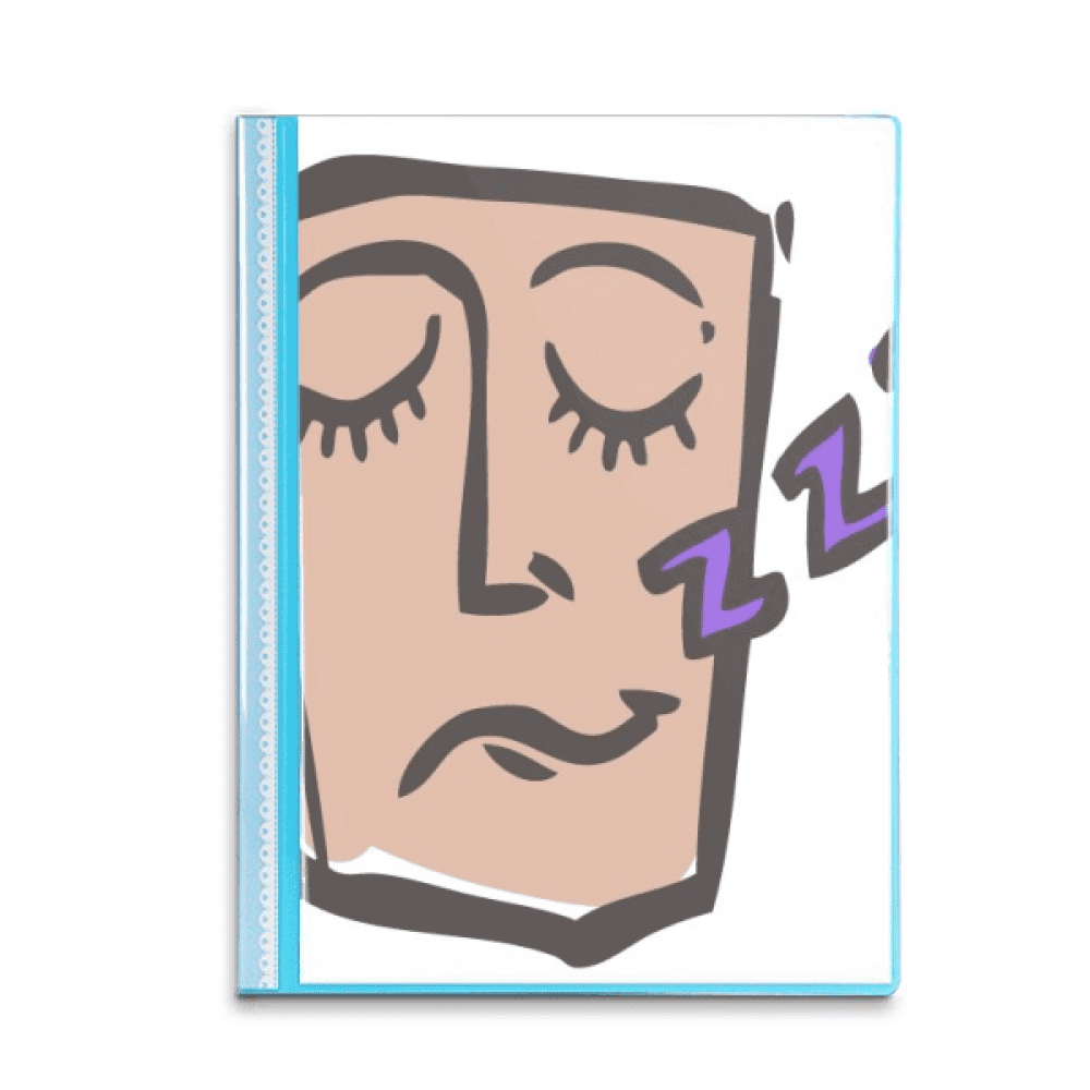 Sleep Face Sketch Shout Book Sheet Protectors Portfolio Binder Folder ...