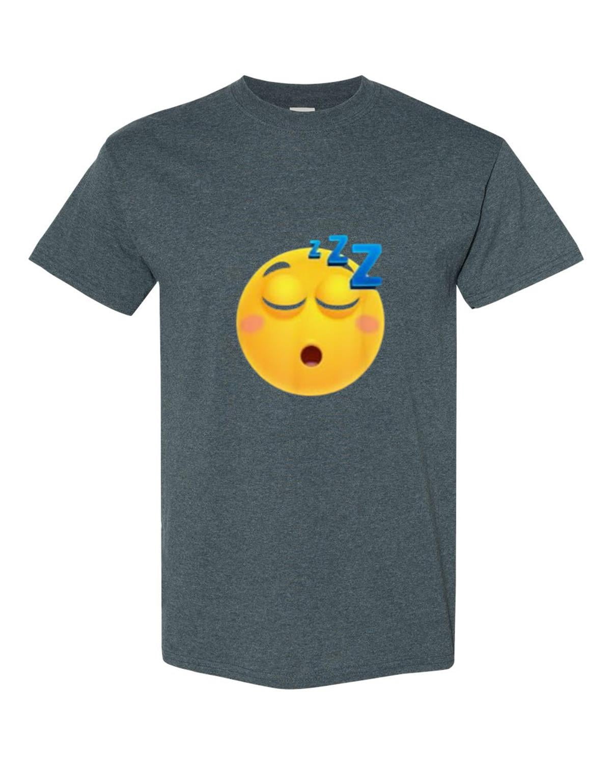 Sleep Face Tee Nap Time Tired Bedtime Snooze Emoticon T-Shirt, for men ...