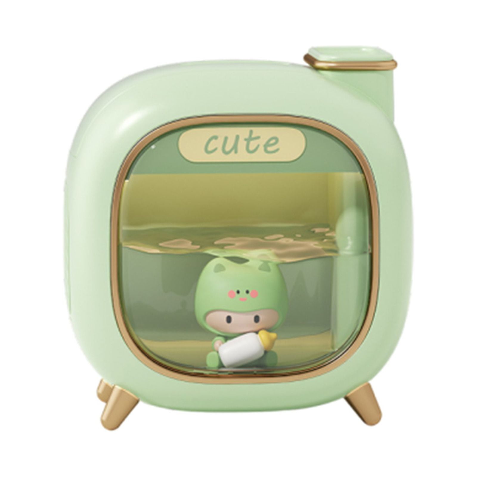 Sleep Fan Humidifiers for Bedroom Warm Mist No Filter Mini Humidifiers ...