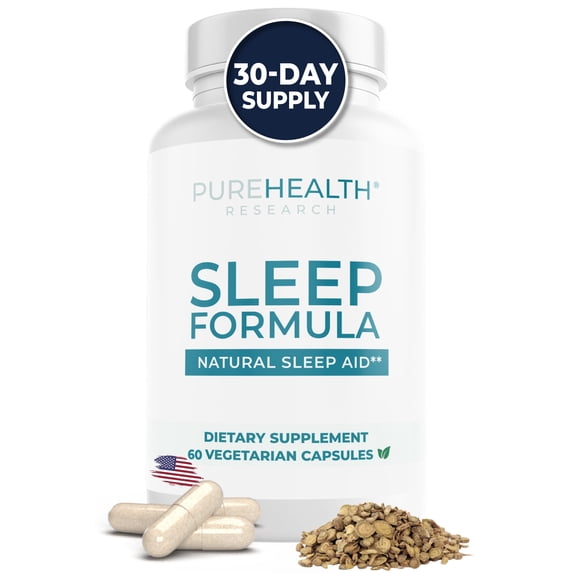 PureHealth Research Sleep Formula, Natural Anxiety Relief Pills for ...