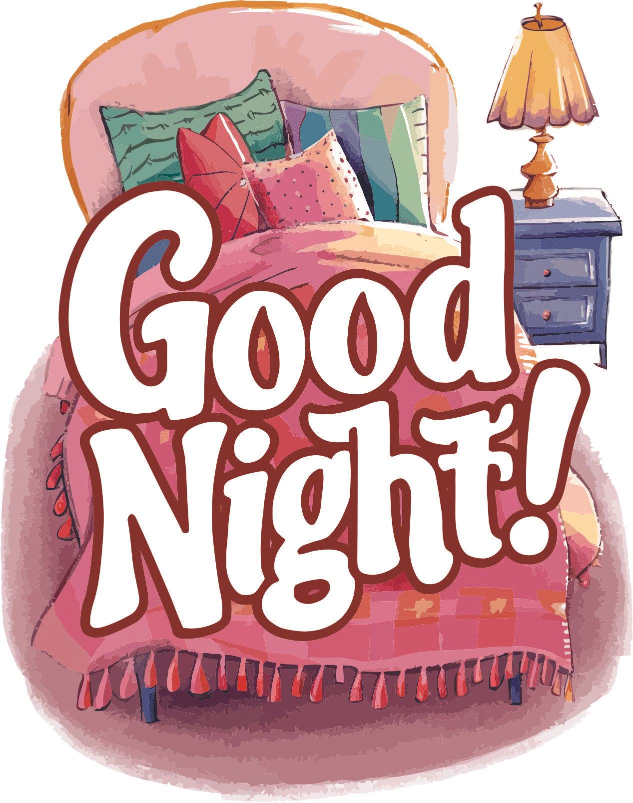 Sleep Good Night Sleeping Moon Sky Scenery Positive Life Quotes Saying ...