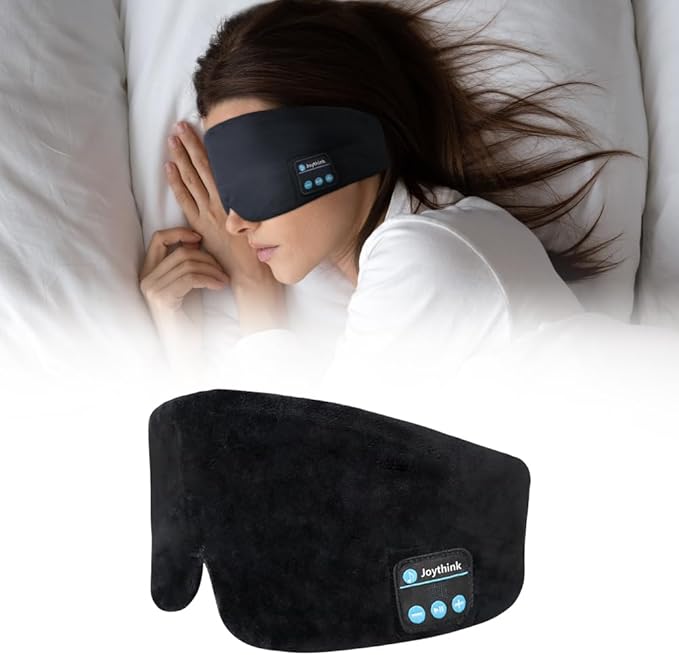 Sleep Headphones Silk Wireless Sleep Mask Adjustable Wireless Earbuds ...
