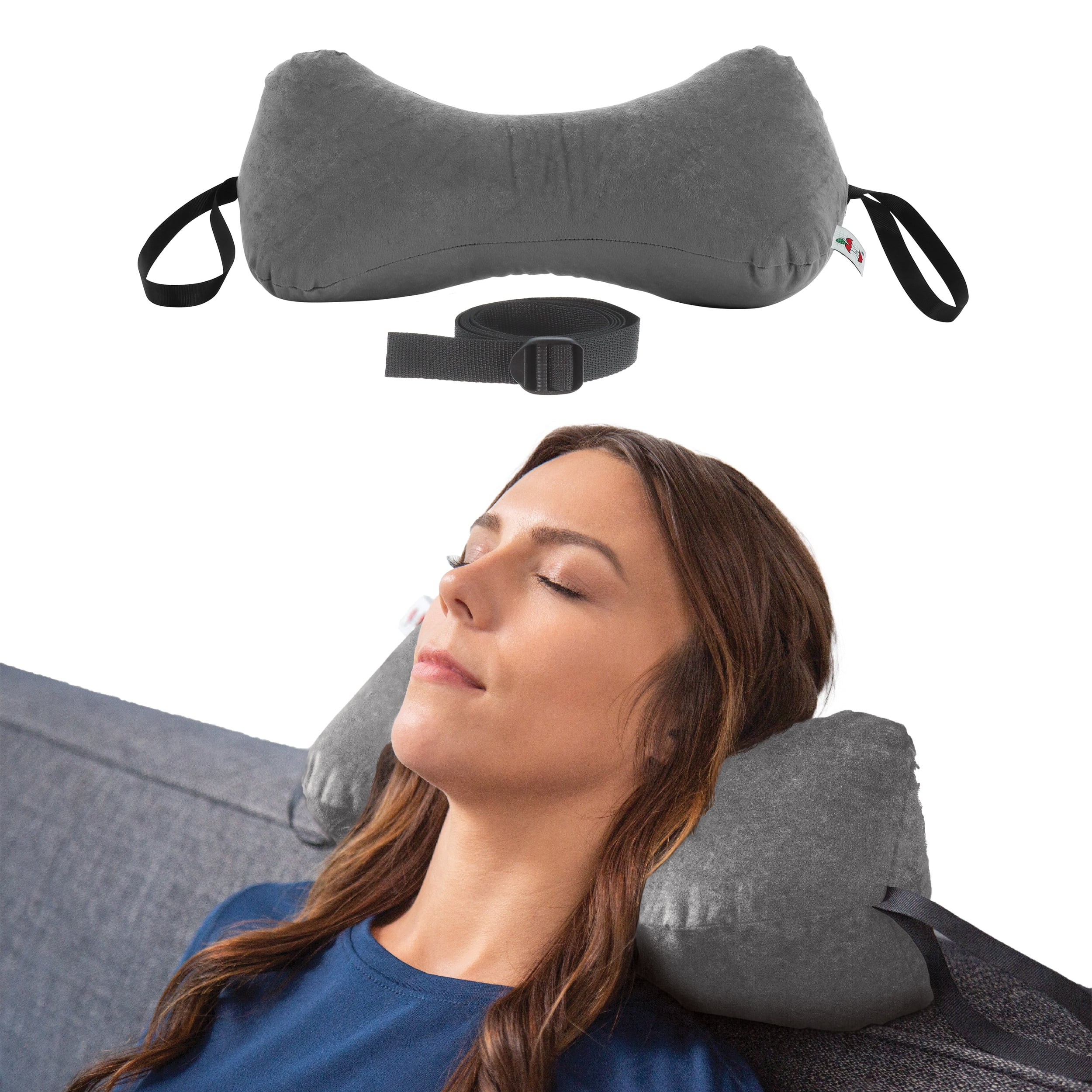 Sleep Log Bone Shaped Chiropractic Neck and Back Pillow for Cervical ...