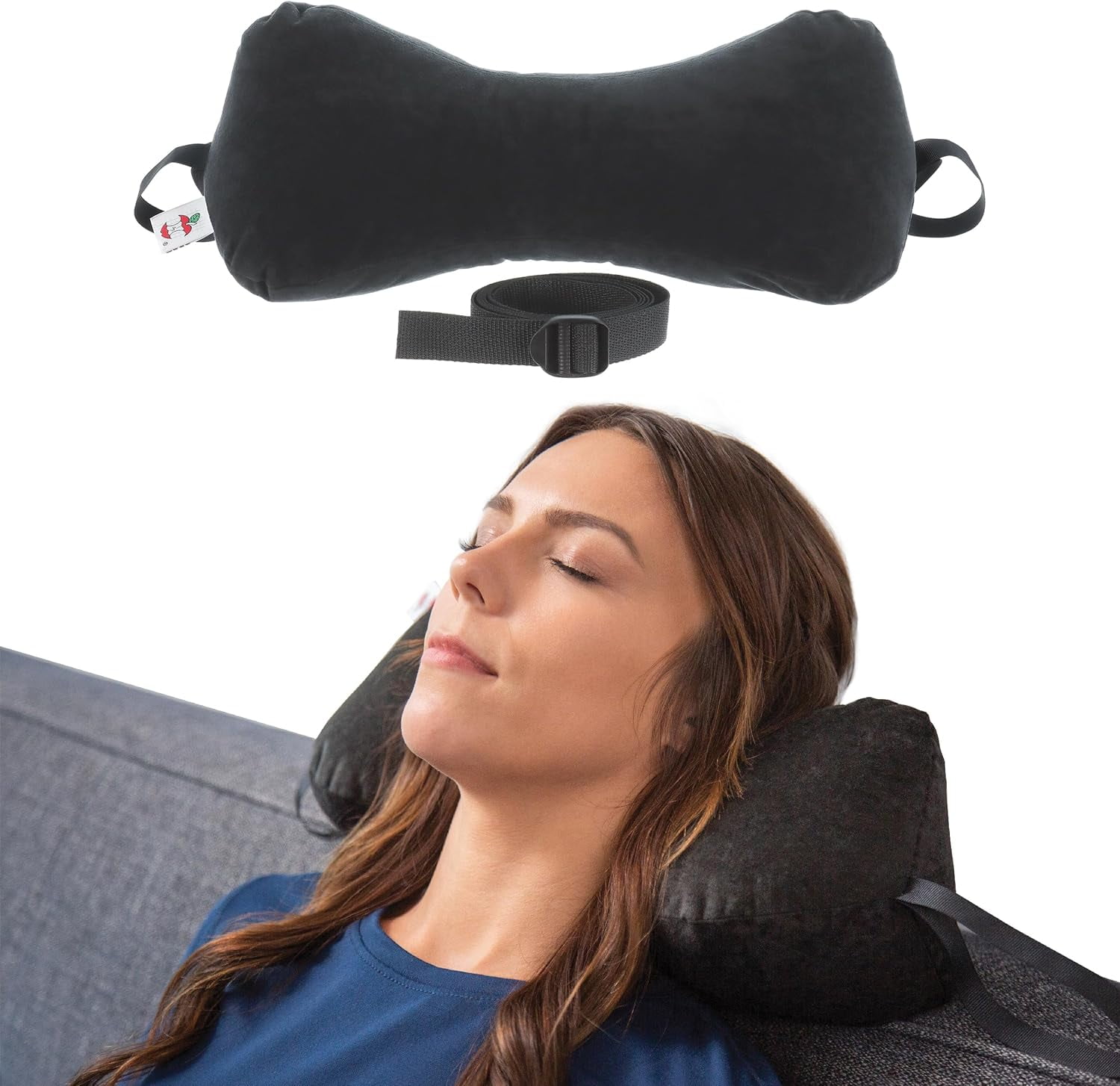 Sleep Log Bone Shaped Chiropractic Neck and Back Pillow for Cervical ...