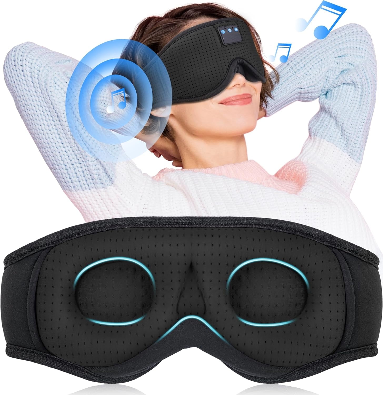 Sleep Mask with Bluetooth Headphones Bluetooth Sleep Mask Sleep ...