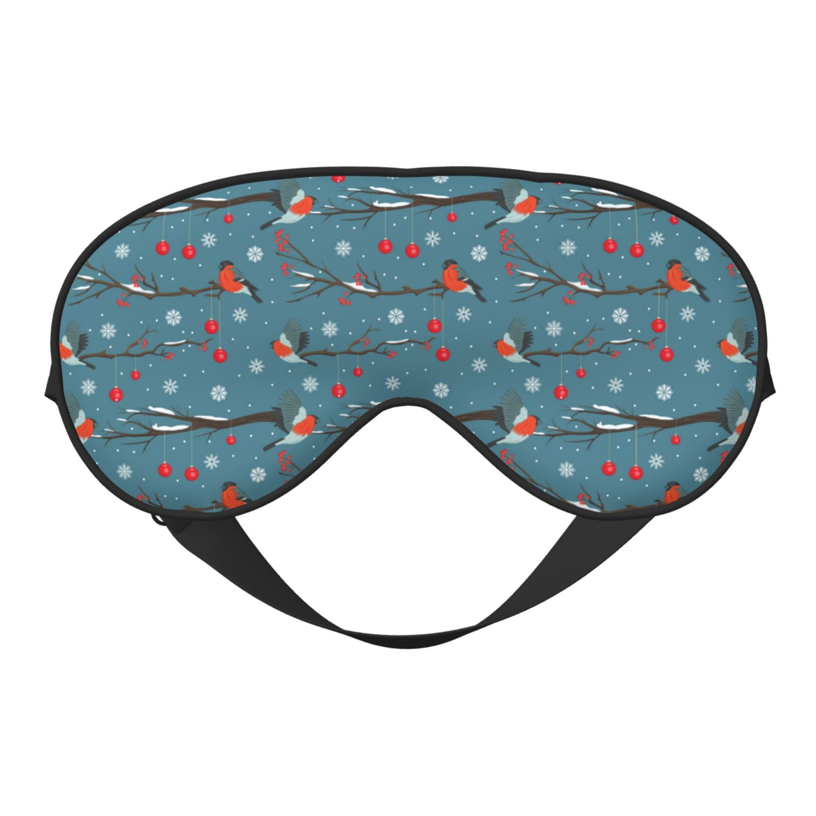 Sleep Mask - Bullfinches Branches And Balls Light Blocking Eye Masks ...