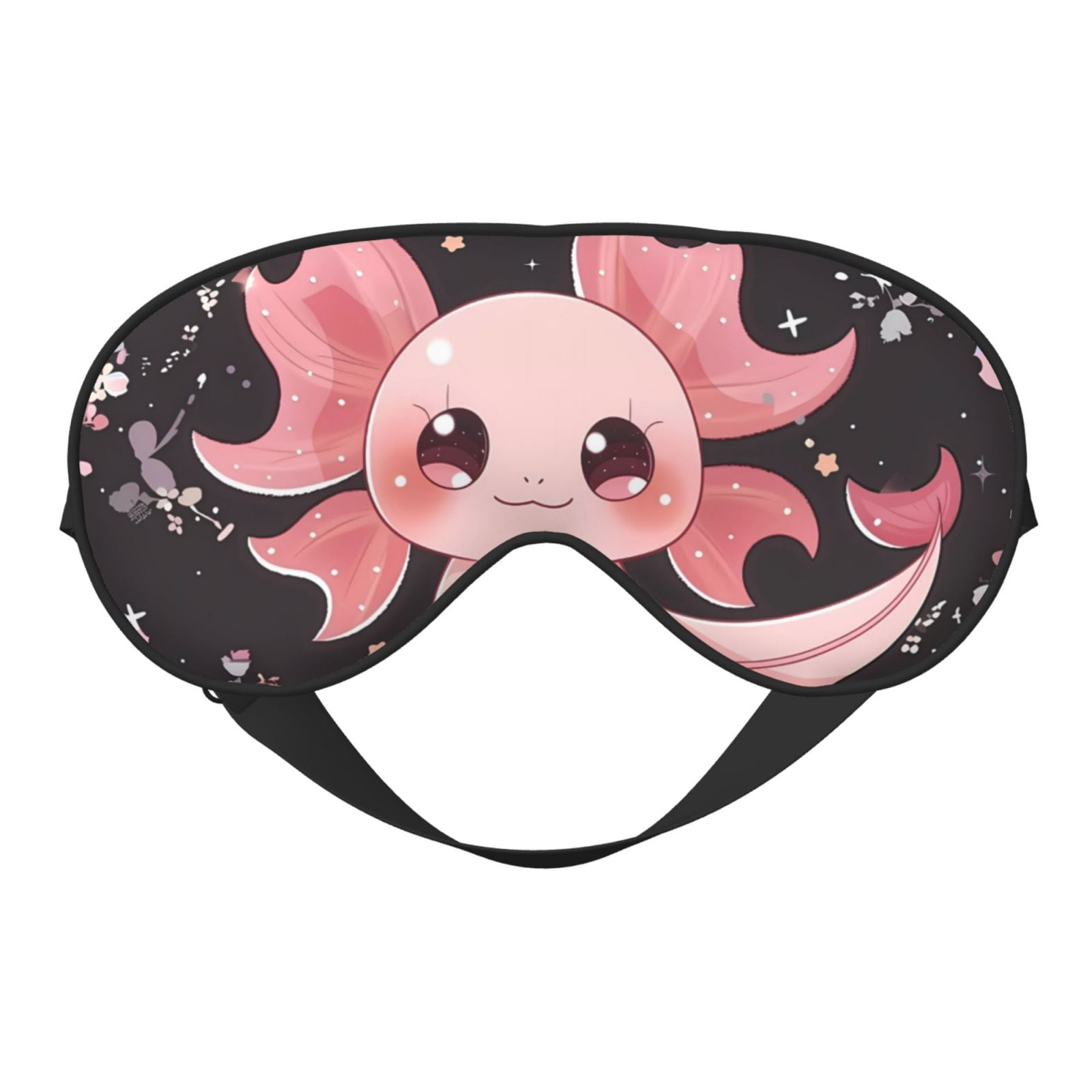 Sleep Mask - Chibi Axolotl Sakura Fantasy Light Blocking Eye Mask for ...