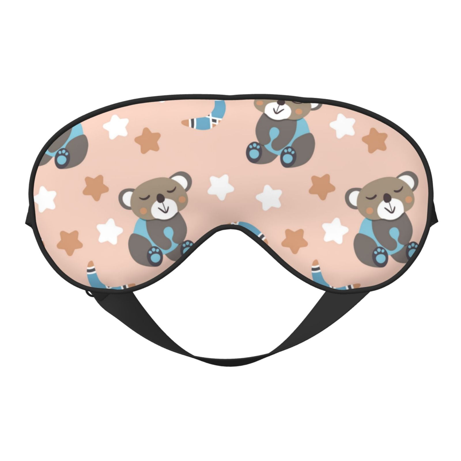 Sleep Mask - Cute Cartoon Bear Stars Light Blocking Eye Mask for sleep ...