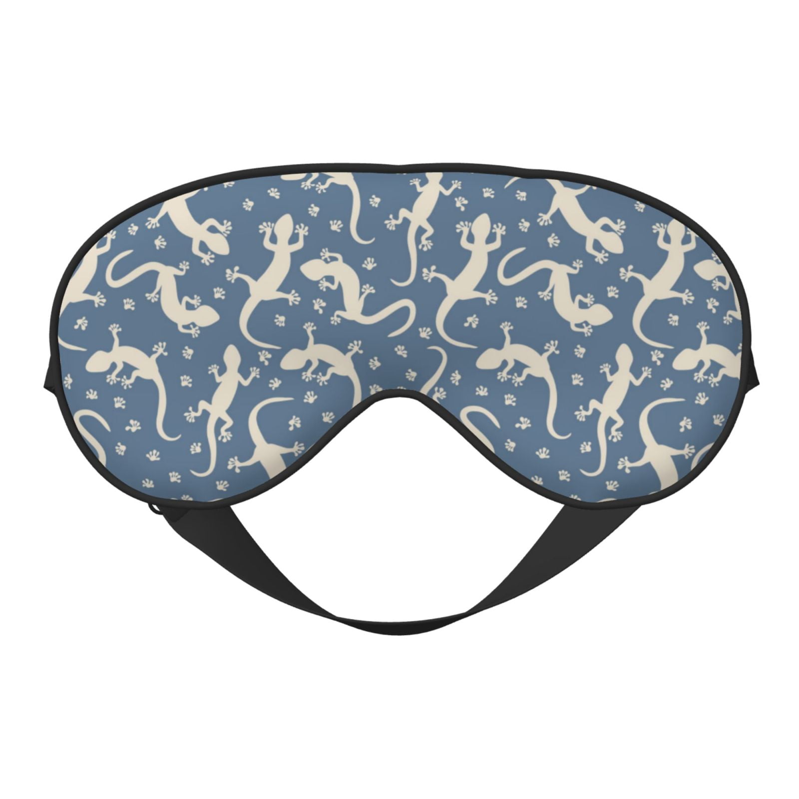 Sleep Mask - Cute Lizard Gecko Footprints Light Blocking Eye Mask for ...