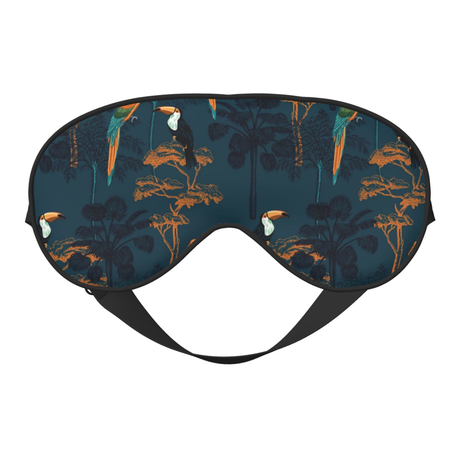 Sleep Mask - Cute Macaw Toucan Palm Tree Light Blocking Eye Mask for ...