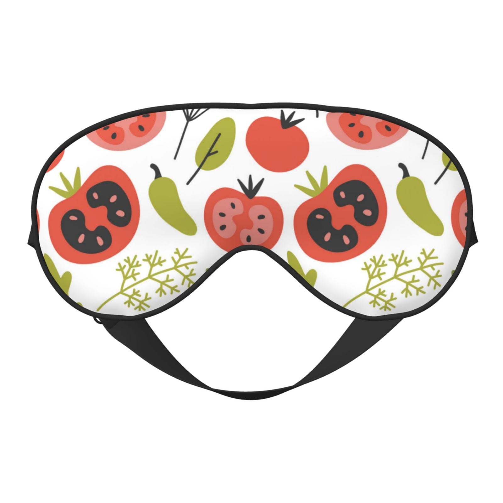 Sleep Mask - Cute Tomato Green Pepper Light Blocking Eye Mask for sleep ...