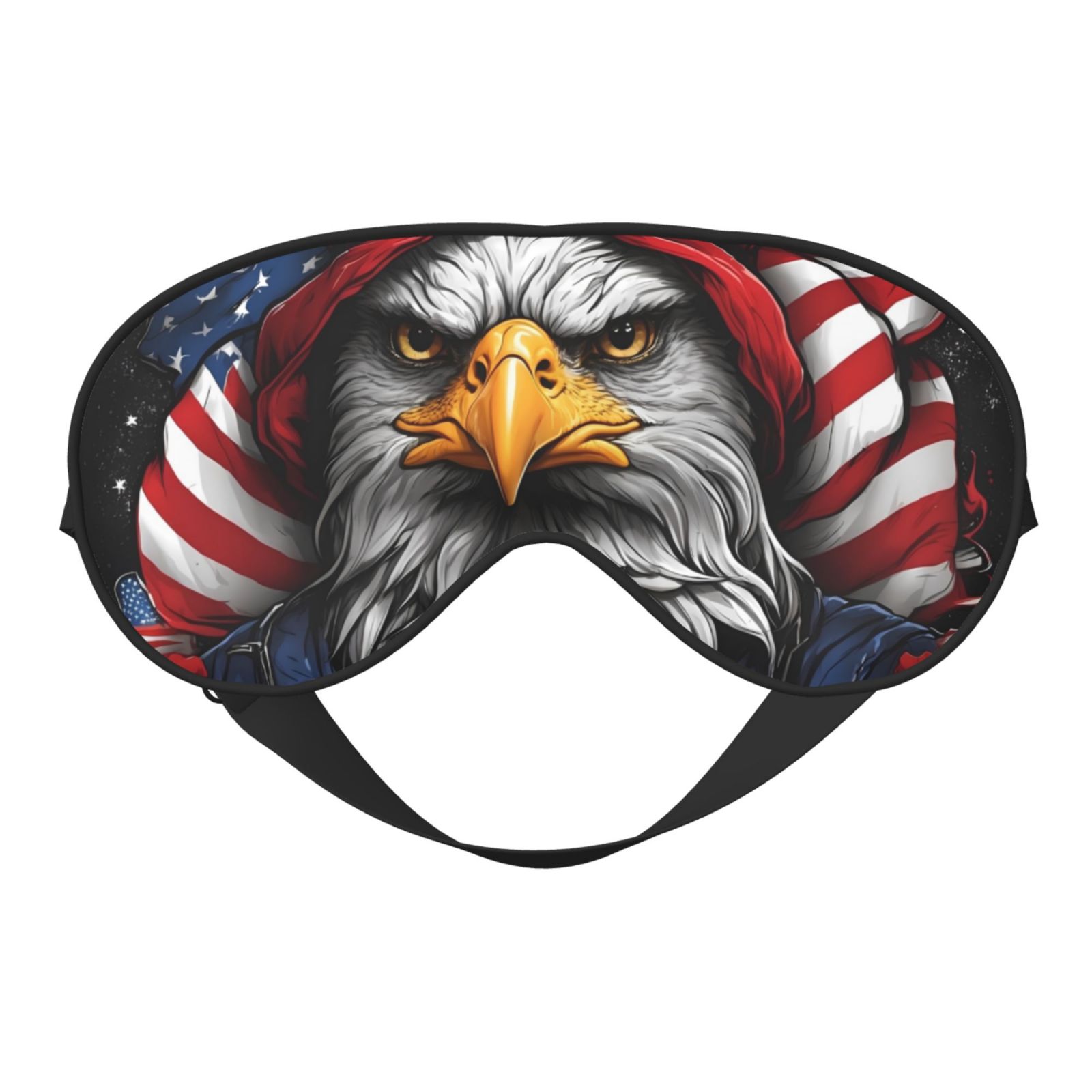 Sleep Mask - Eagle in Red Hood Light Blocking Eye Mask for sleep with ...