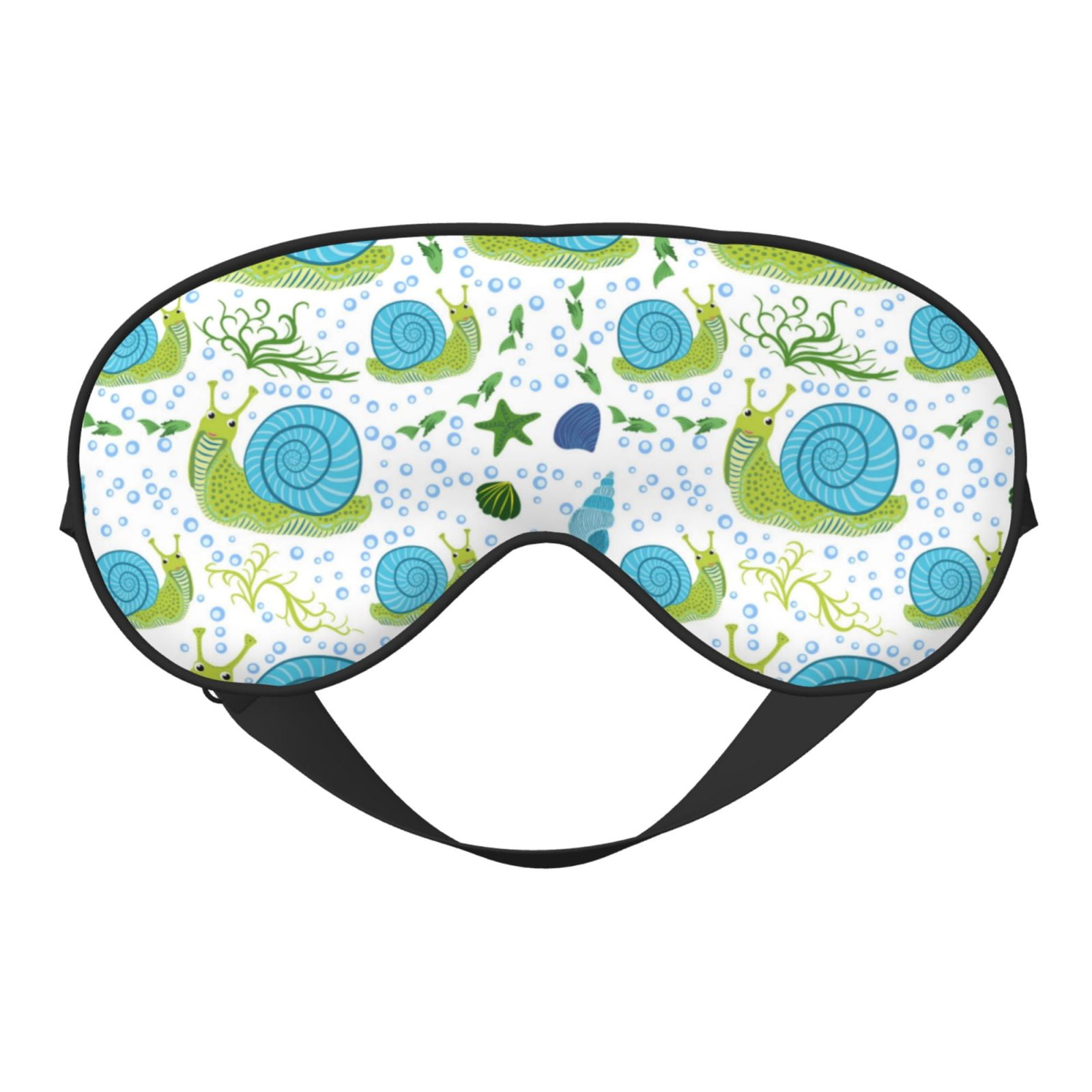 Sleep Mask - Green Blue Slug Shells Light Blocking Eye Mask for sleep ...