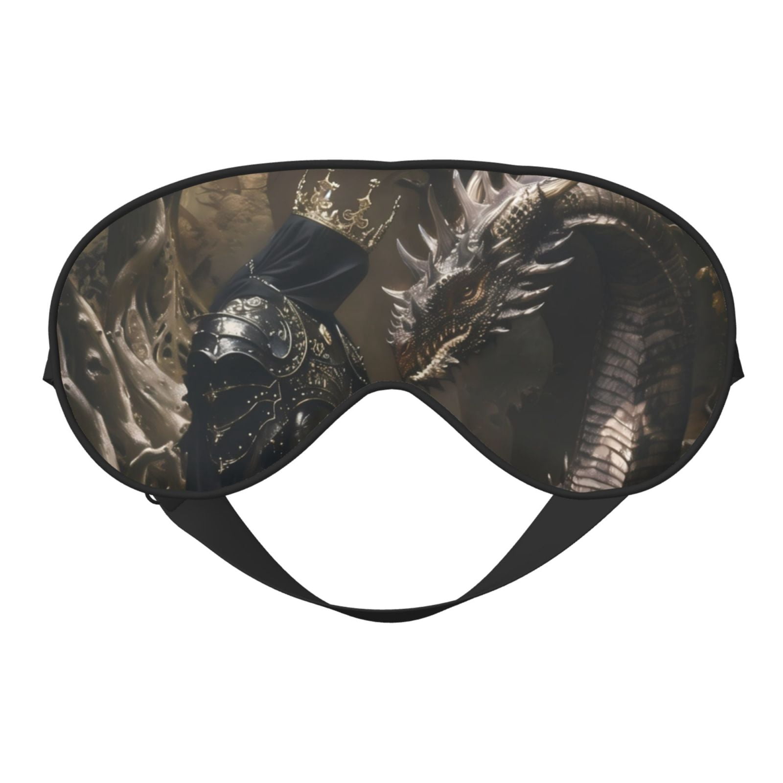 Sleep Mask - Medieval Knight And Dragon Light Blocking Eye Mask for ...