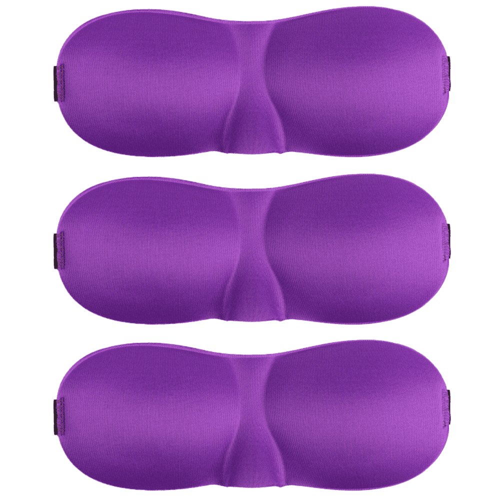 Sleep Mask Pack of 3, Light Blocking 3D Eye Masks for Sleeping ...