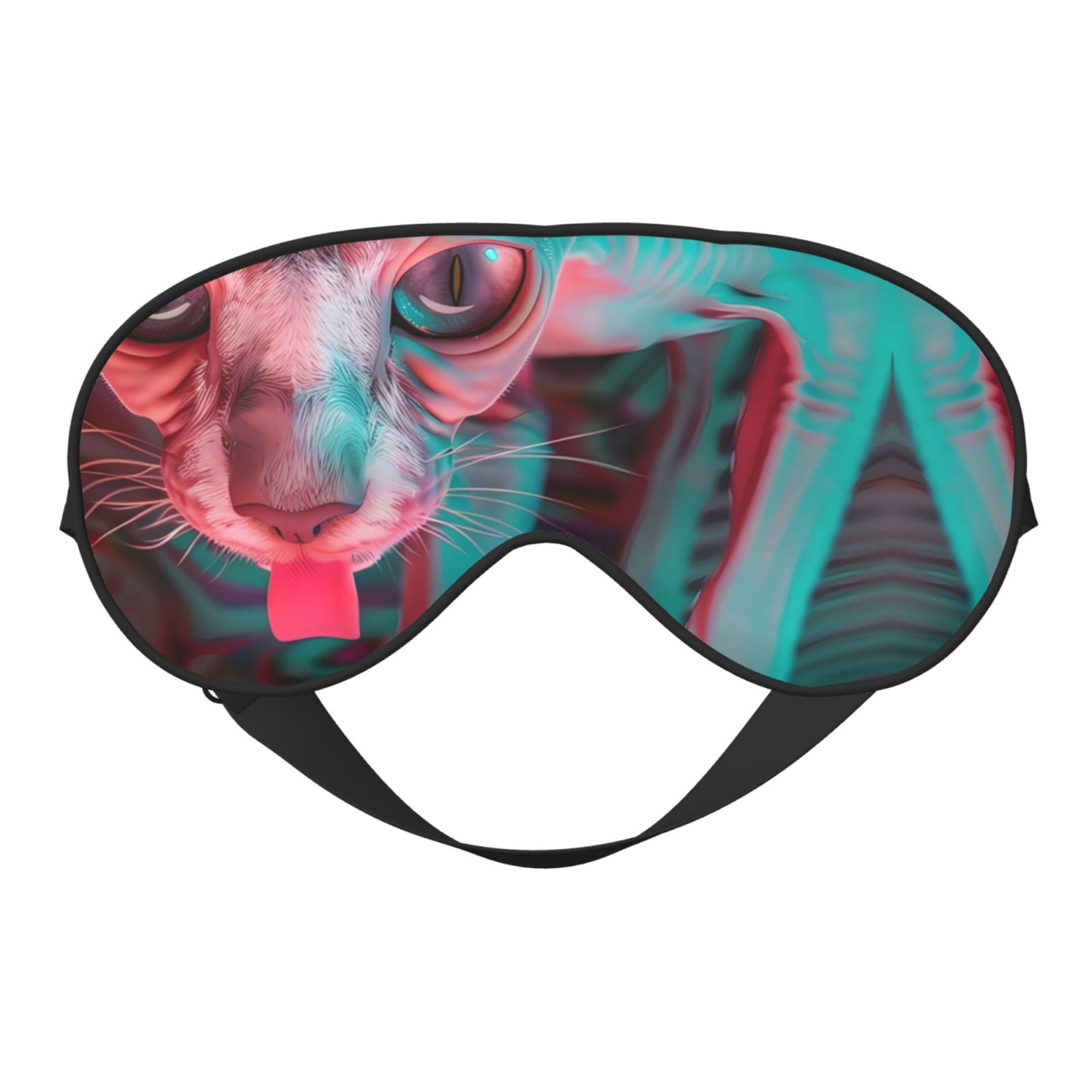 Sleep Mask - Psychedelic Hairless Cat Light Blocking Eye Mask for sleep ...