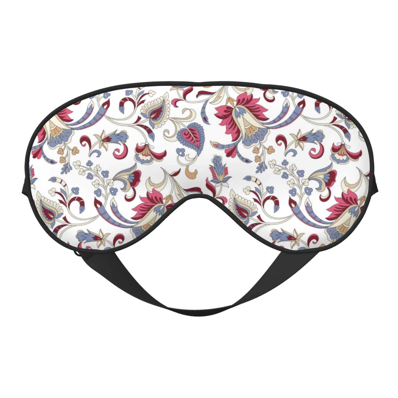 Sleep Mask - Red Blue Paisley Light Blocking Eye Mask for sleep with ...