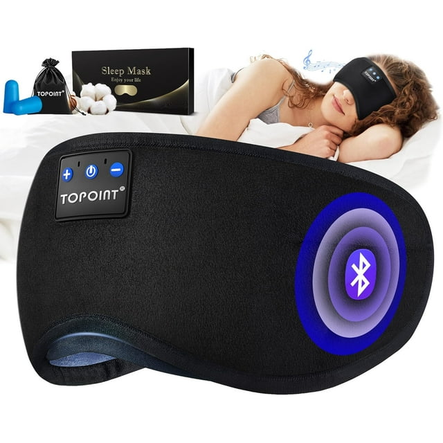 Sleep Mask, Super Soft Eye Masks with Adjustable Strap, Lightweight ...