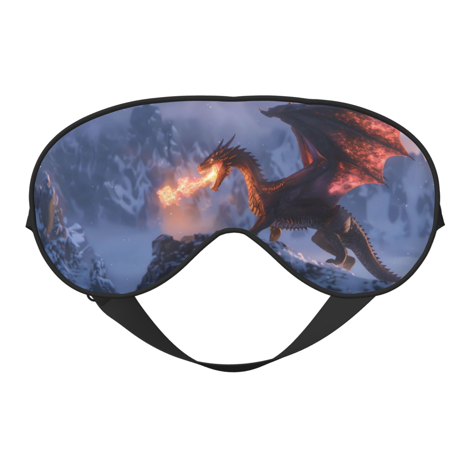 Sleep Mask - Winter Fire Dragon Light Blocking Eye Mask for sleep with ...