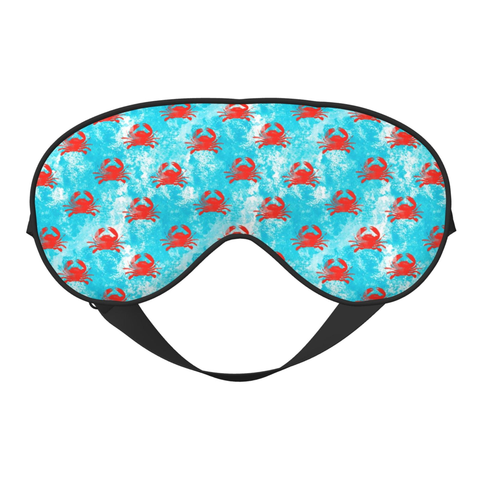 Sleep Mask for Women and Men Crab Swims In The Ocean Soft Blocking Eye ...