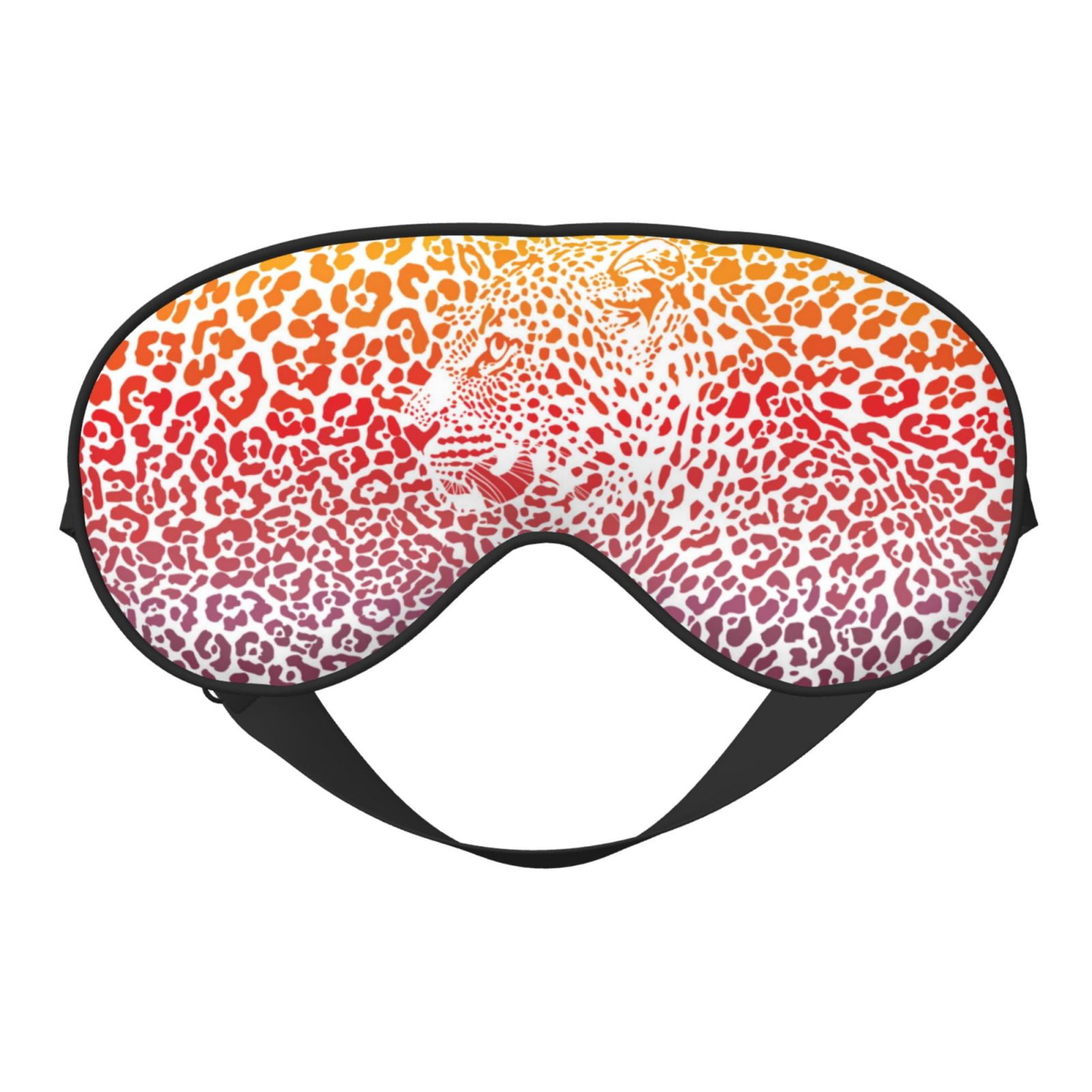 Sleep Mask for Women and Men Leopard Skins And Heads Soft Blocking Eye ...