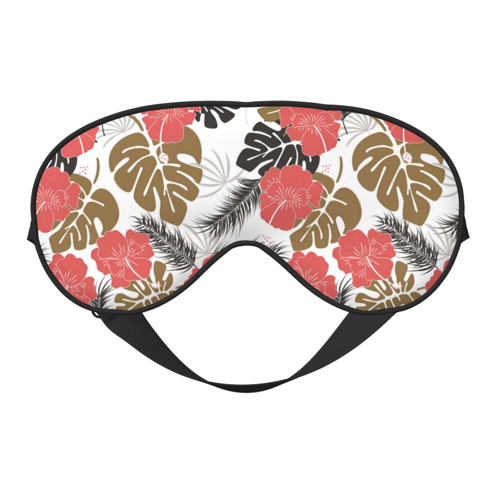 Sleep Mask - pink Banana leaves Light Blocking Eye Mask for sleep with ...