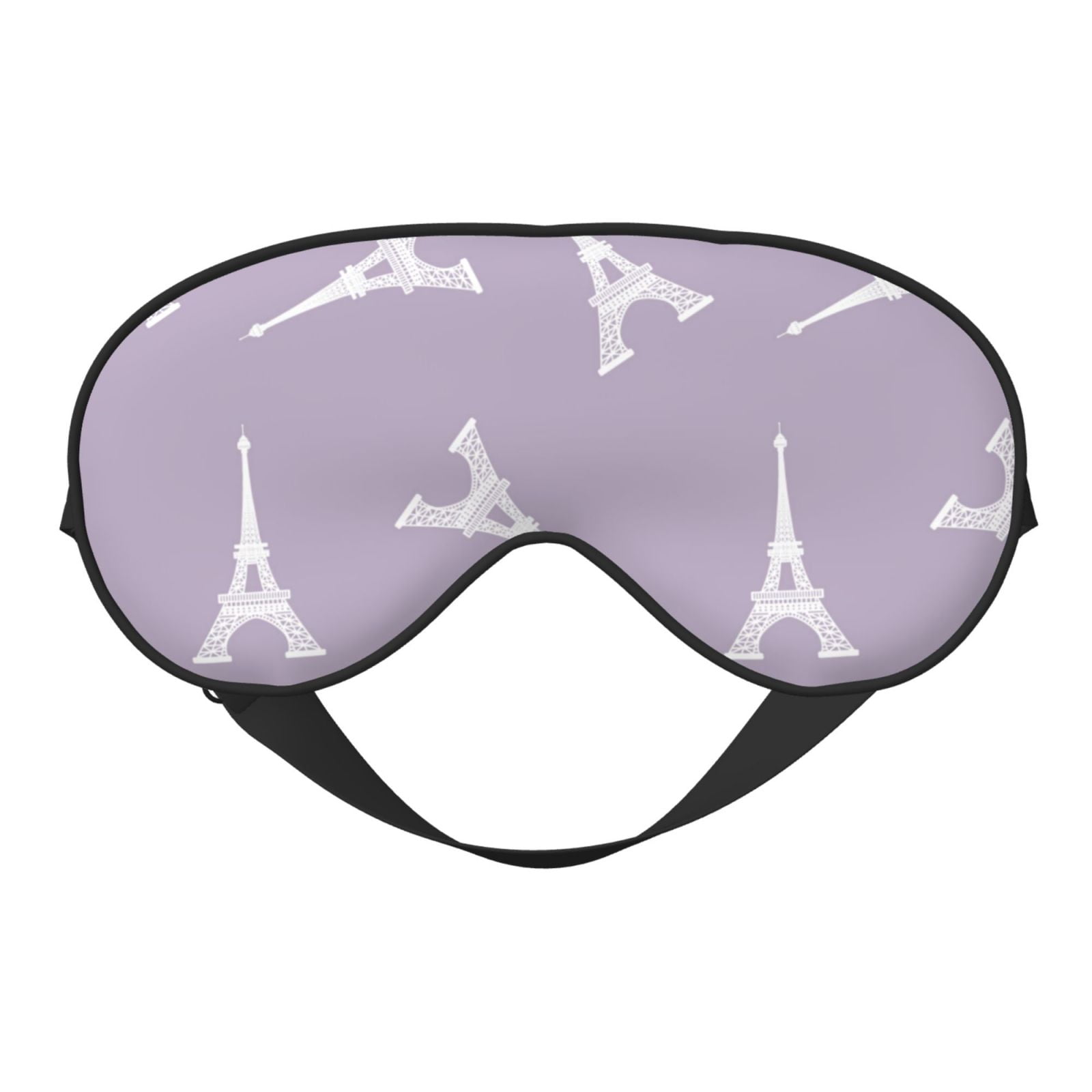 Sleep Mask - white Eiffel Tower Light Blocking Eye Mask for sleep with ...
