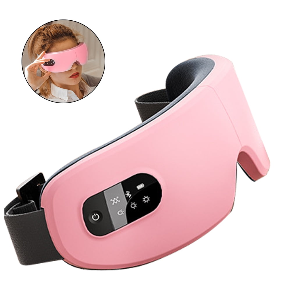 Sleep Mask with Heat, Bluetooth Music Rechargeable Eye Massager Relieve ...