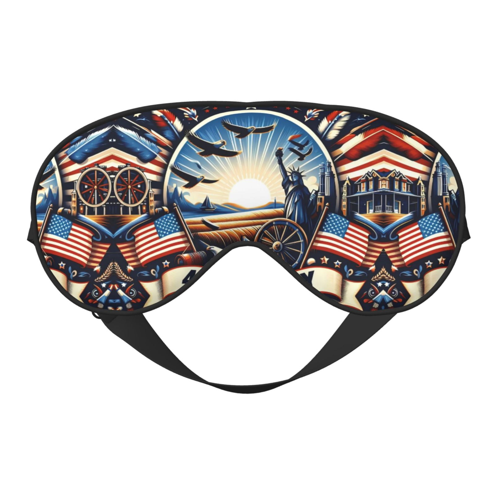 Sleep Masks for Women and Men, 4th of July Celebration Double-Sided Eye ...