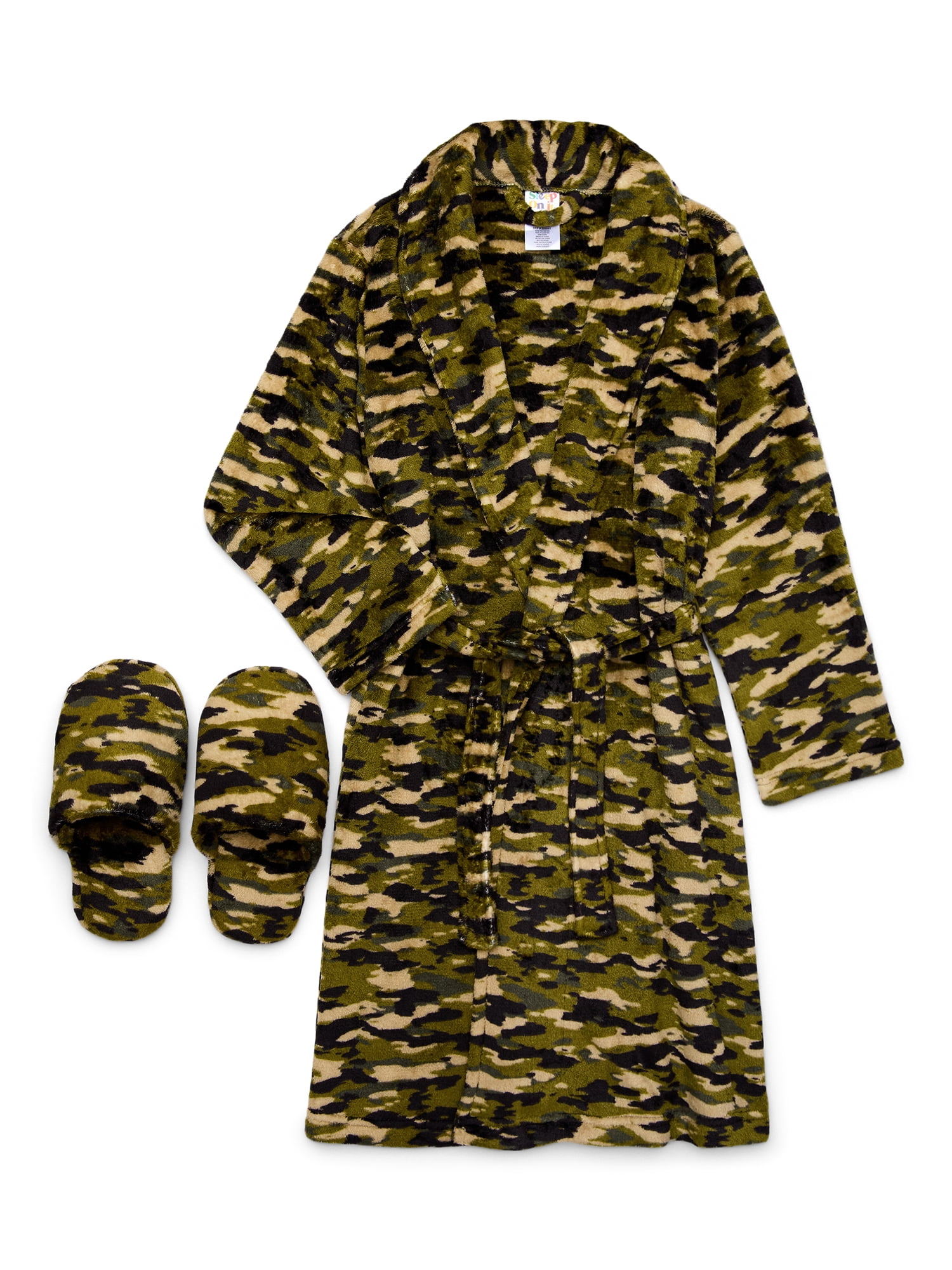 Sleep On It Boys Robe and Slippers, 2-Piece Set, Sizes 6-14 - Walmart.com