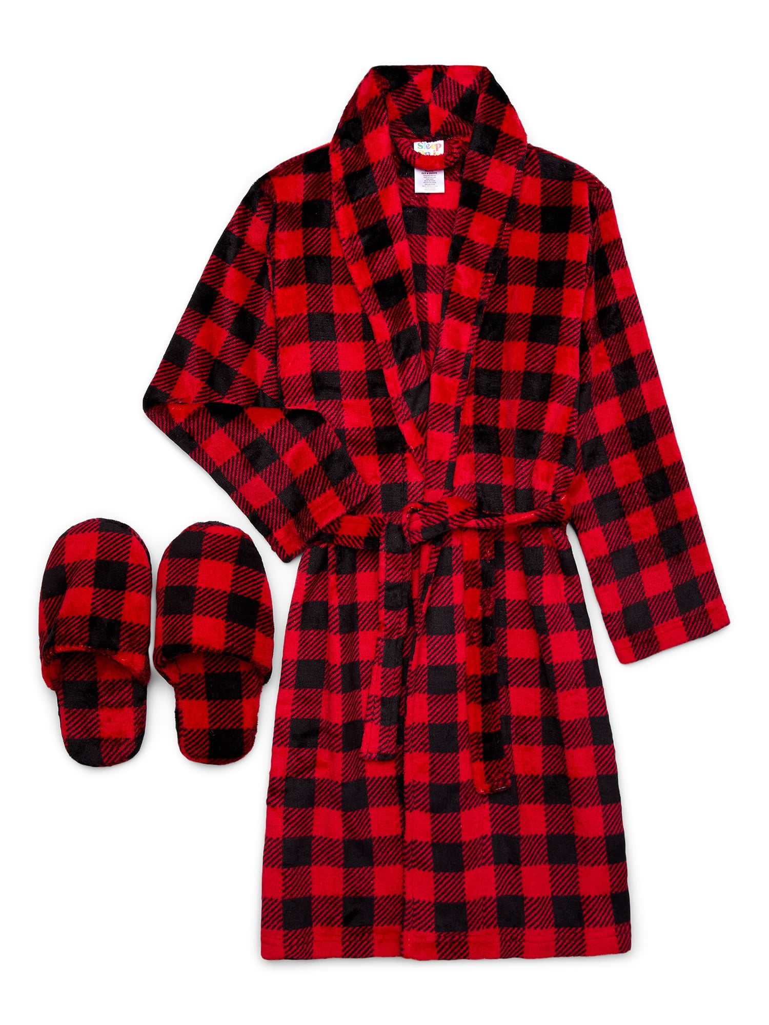 Sleep On It Boys Robe and Slippers, 2-Piece Set, Sizes 6-14 - Walmart.com
