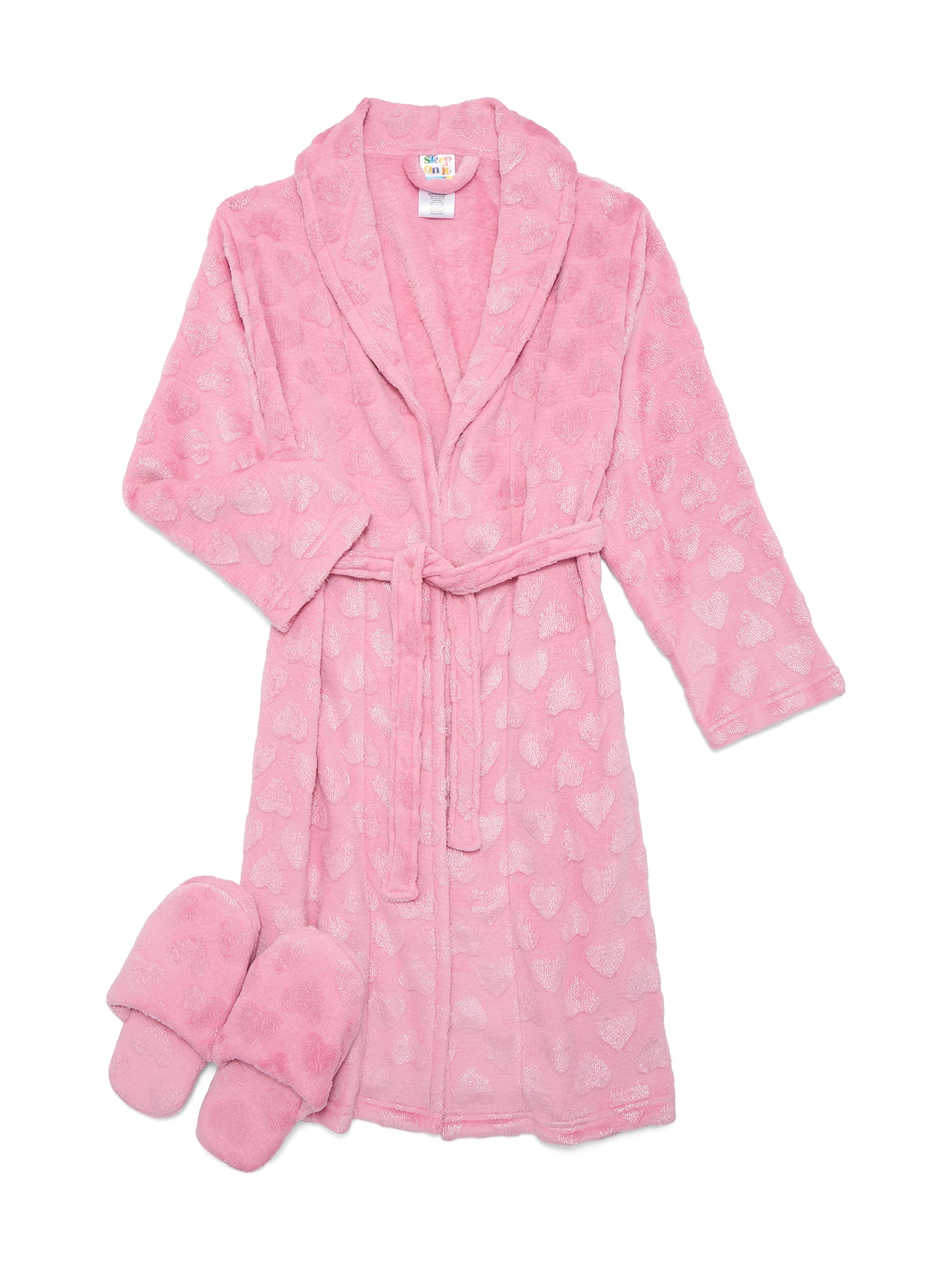 Sleep On It Girls Robe with Slippers, Sizes 7-16 - Walmart.com