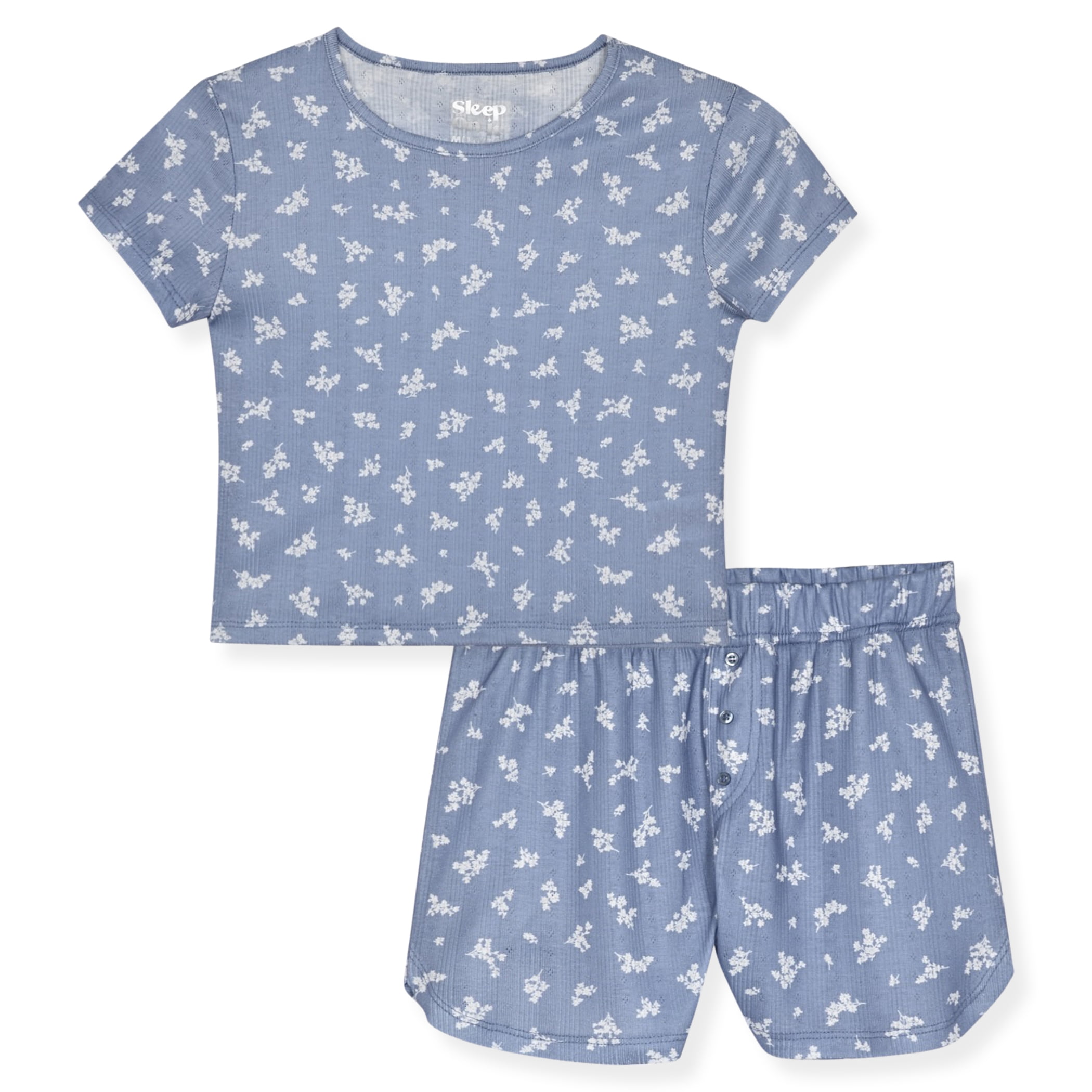 Sleep On It Girls Short Sleeve Top & Shorts, 2-Piece Pajama Set, Sizes ...