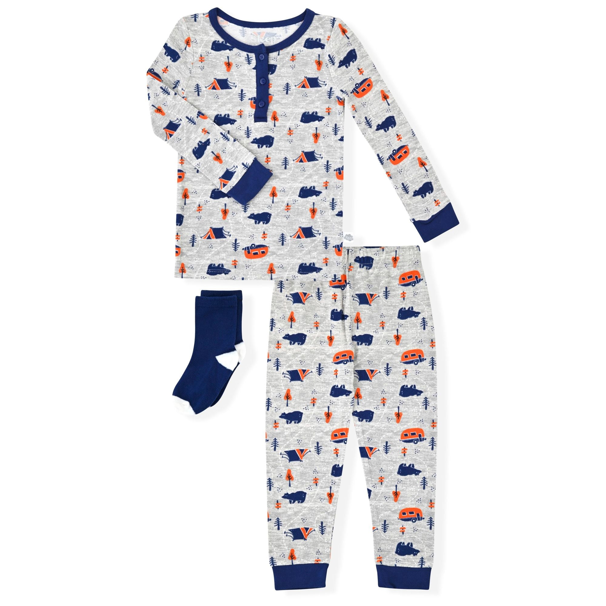 Sleep On It Infant & Toddler Boys 2-Piece Super Soft Jersey Snug-Fit ...