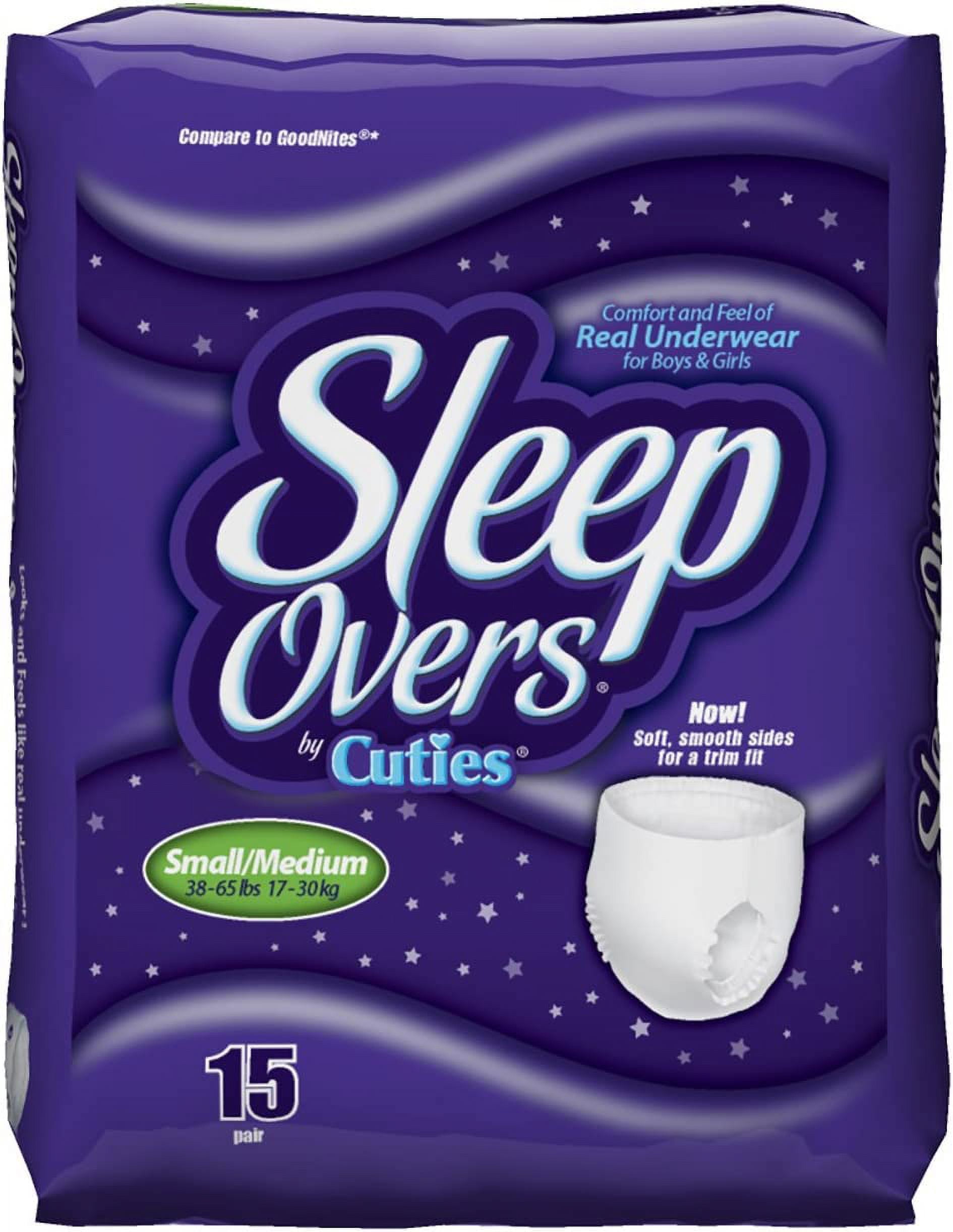 Sleep Overs Absorbent Underwear Pull On Small / Medium Disposable Heavy ...