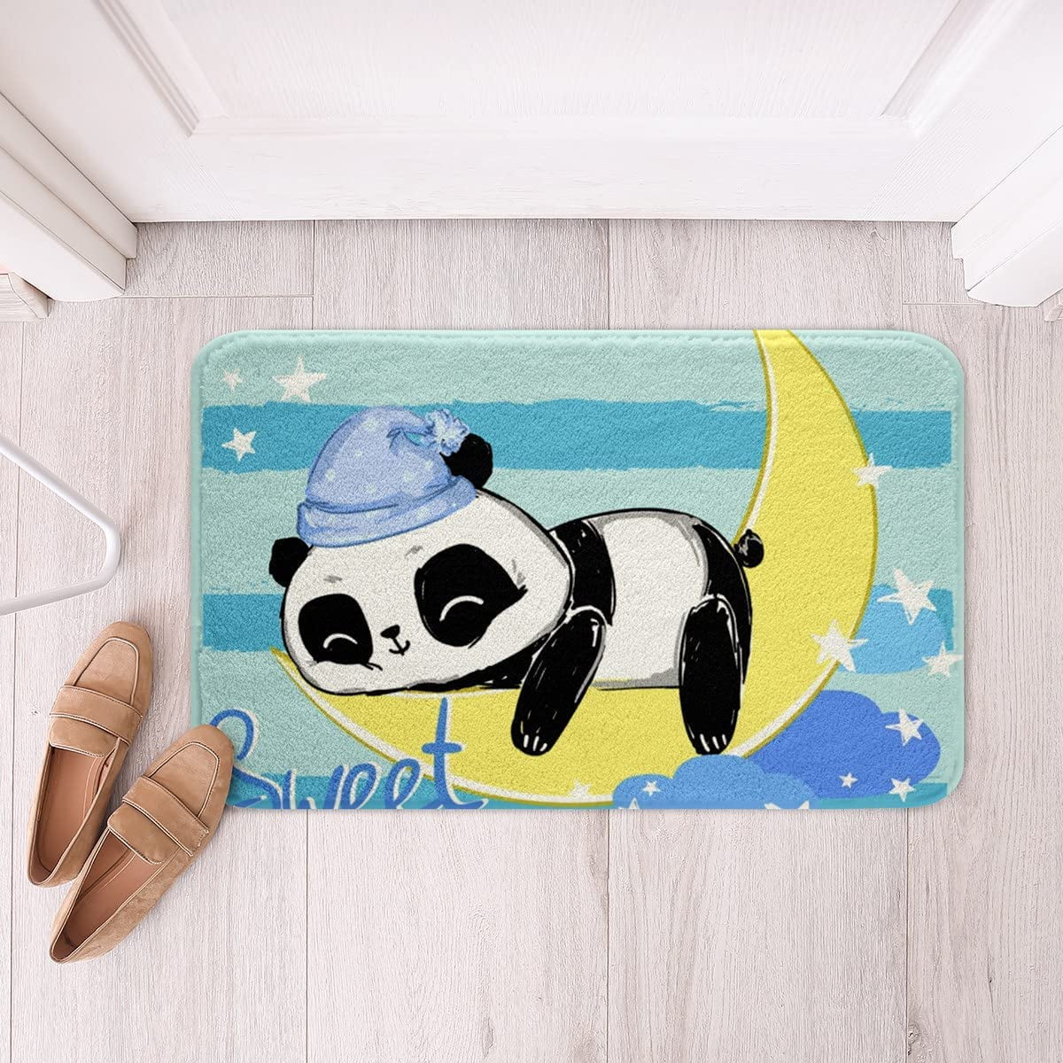 Sleep Panda Super Plush Bath Mats,Cartoon Cute Animal Plush Carpet Mat ...