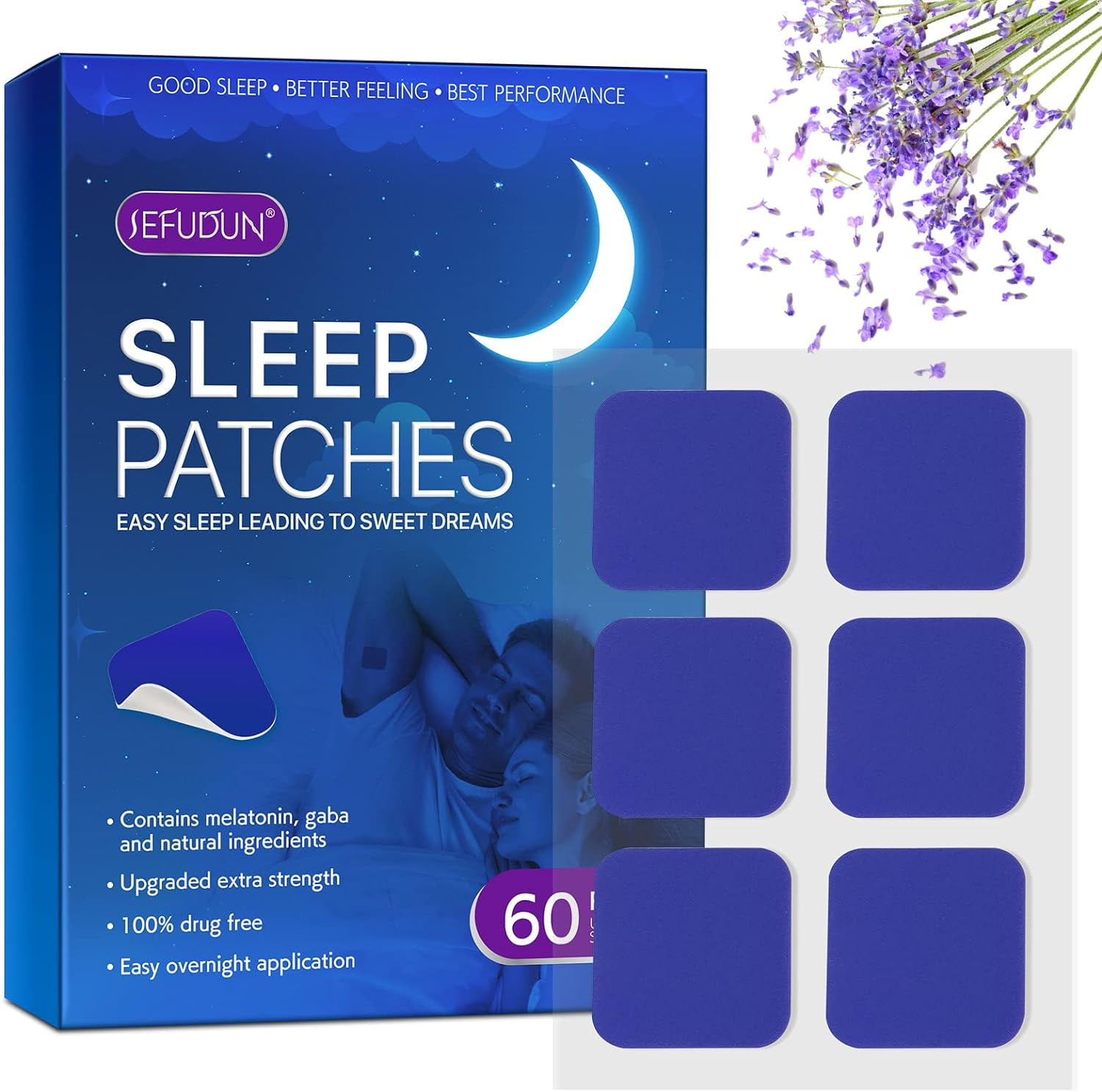 Sleep Patches Sleep Patch With With Lavender Essential Oil 60 Pcs Upgraded Deep Sleep Patches