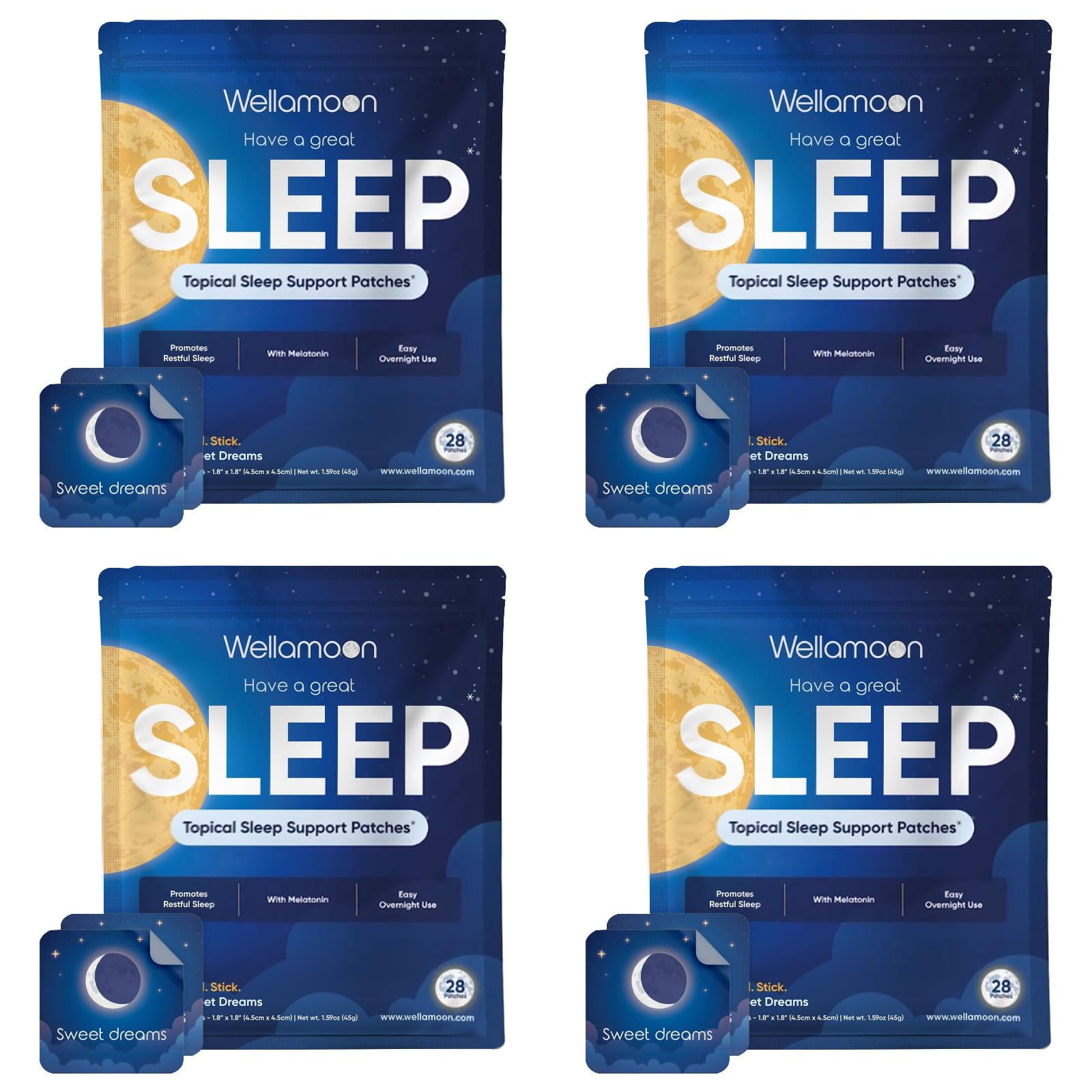 Sleep Patches,Wellamoon,Easy-to-Apply Sleep Patch with Melatonin ...
