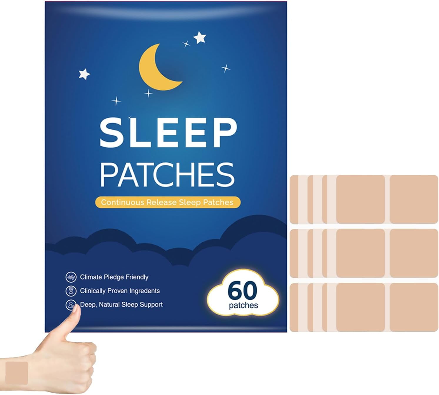 Sleep Patches for Adults Extra Strength,60 Count Natural Sleep Aid for ...