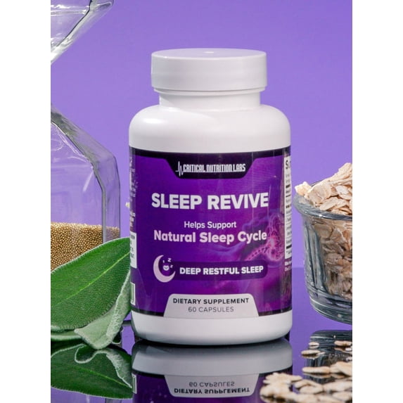 Sleep Revive – Natural Sleep Aid with Magnesium Glycinate, Valerian, L ...